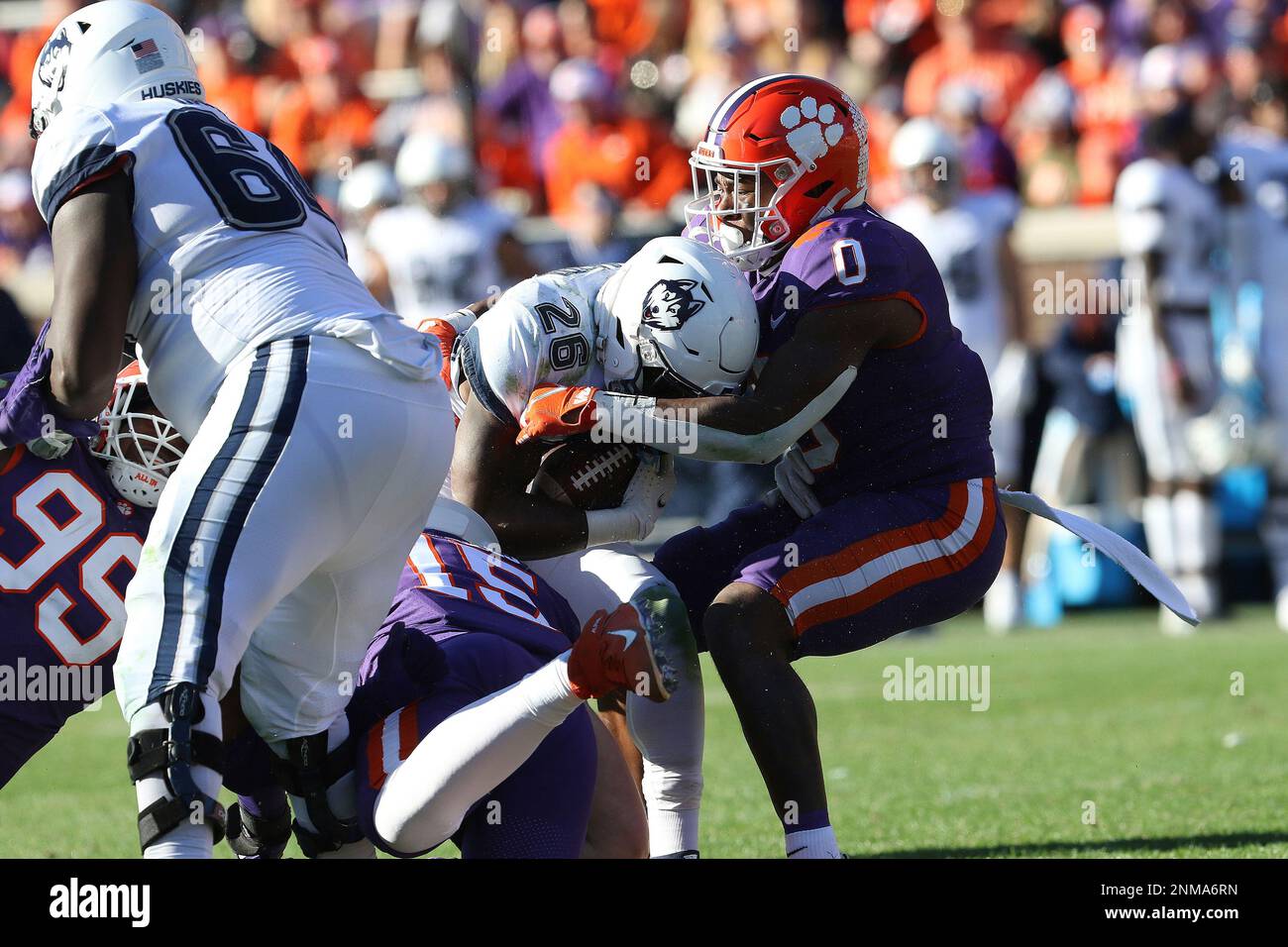 CLEMSON, SC - NOVEMBER 13: Barrett Carter (0) linebacker of Clemson ...