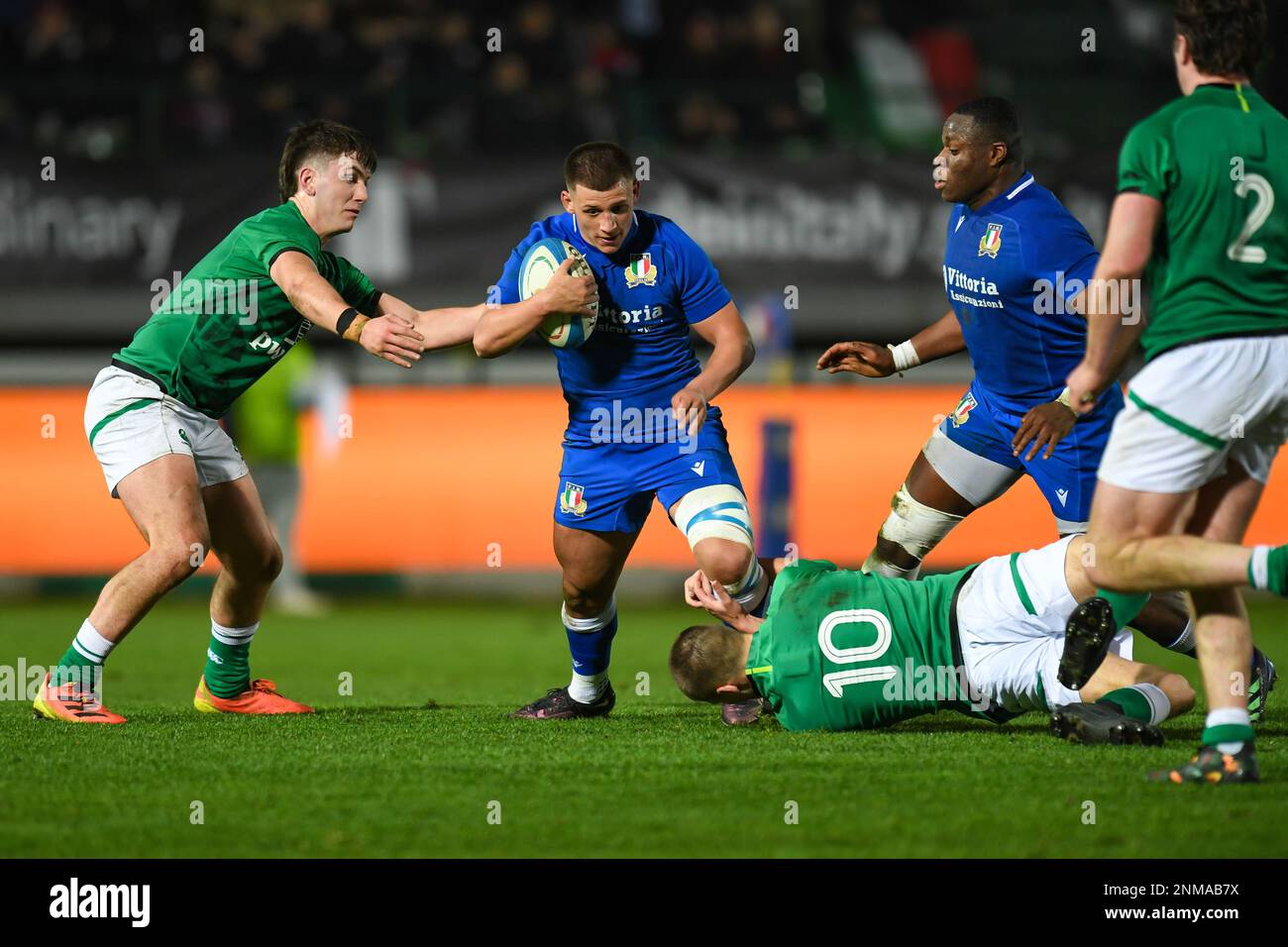 Treviso, Italy. 24th Feb, 2023. Nicola Bozzo of Italy U20 during U20 ...