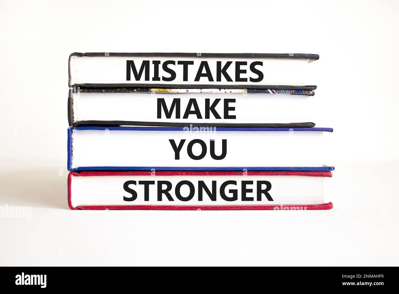Mistake make stronger symbol. Concept words Mistakes make you stronger ...
