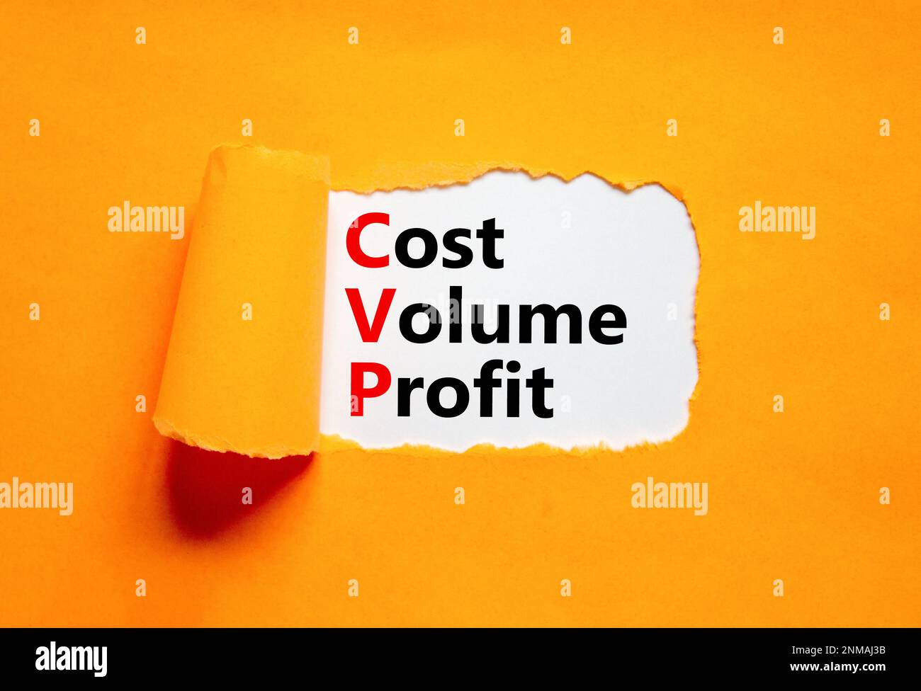 CVP cost volume profit symbol. Concept words CVP cost volume profit on ...