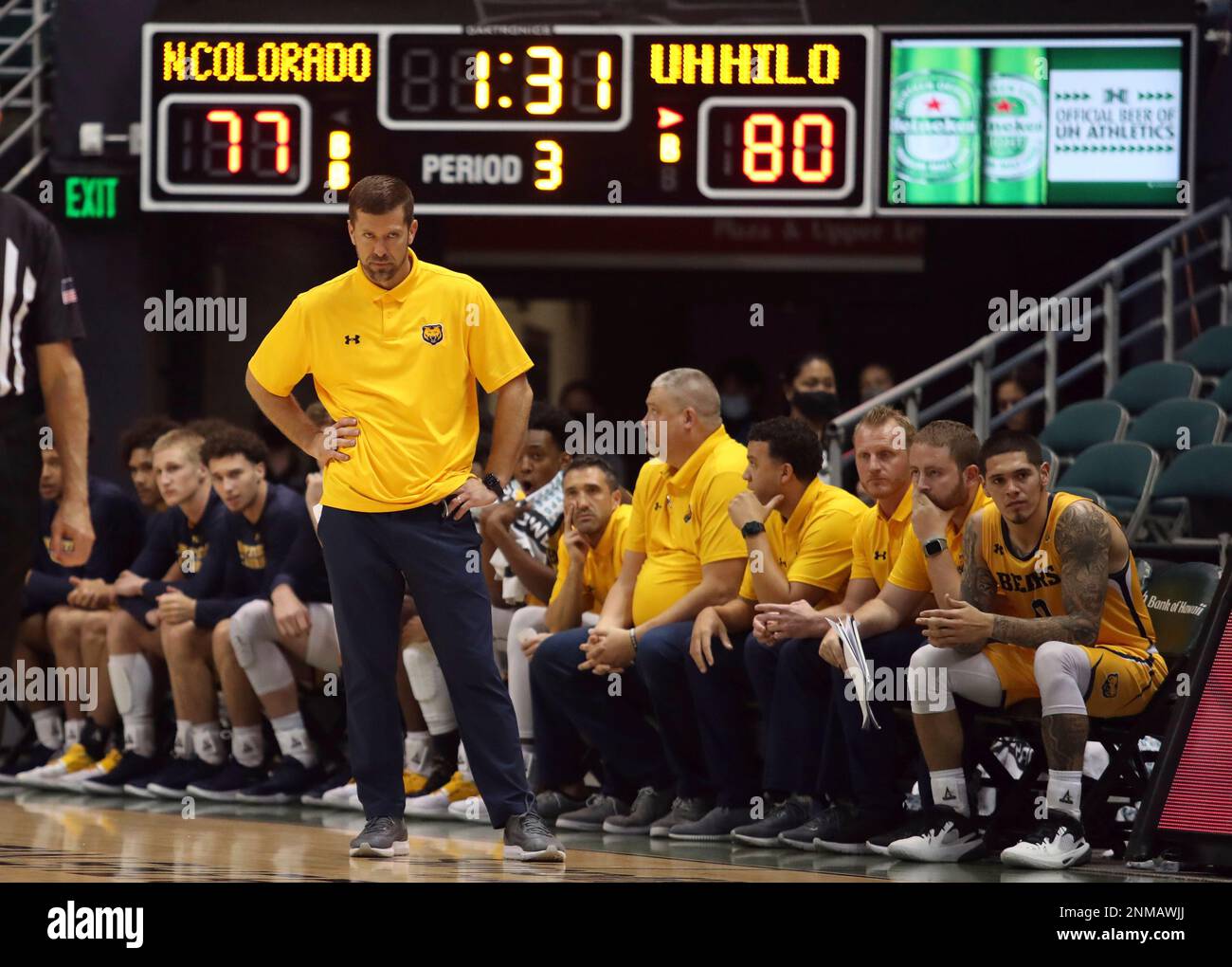 November 13, 2021 - Northern Colorado Bears head coach Steve Smiley ...