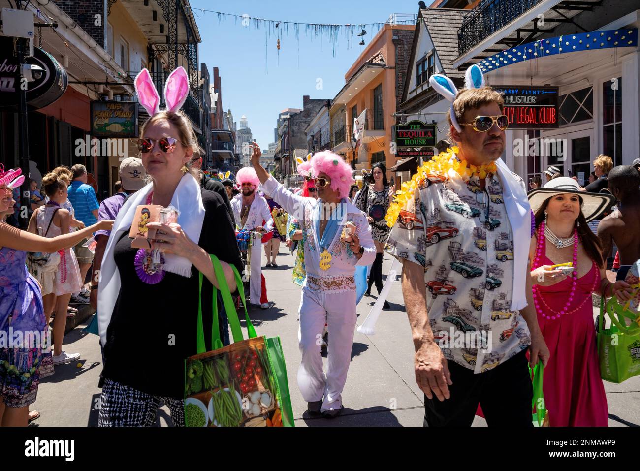 Historic Easter Parade,Bourbon Street, French Quarter New Orleans ...
