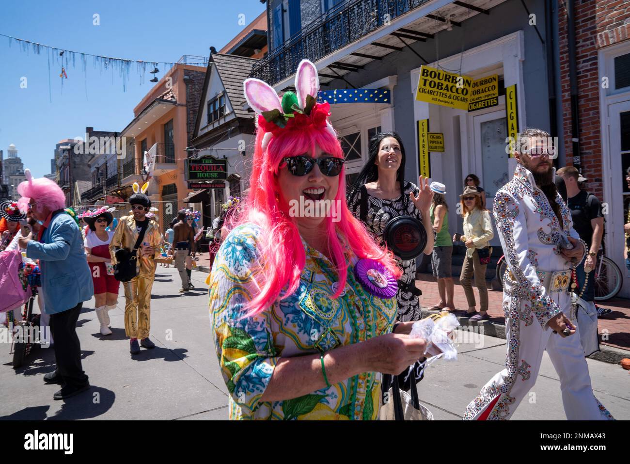 Historic Easter Parade,Bourbon Street, French Quarter New Orleans ...