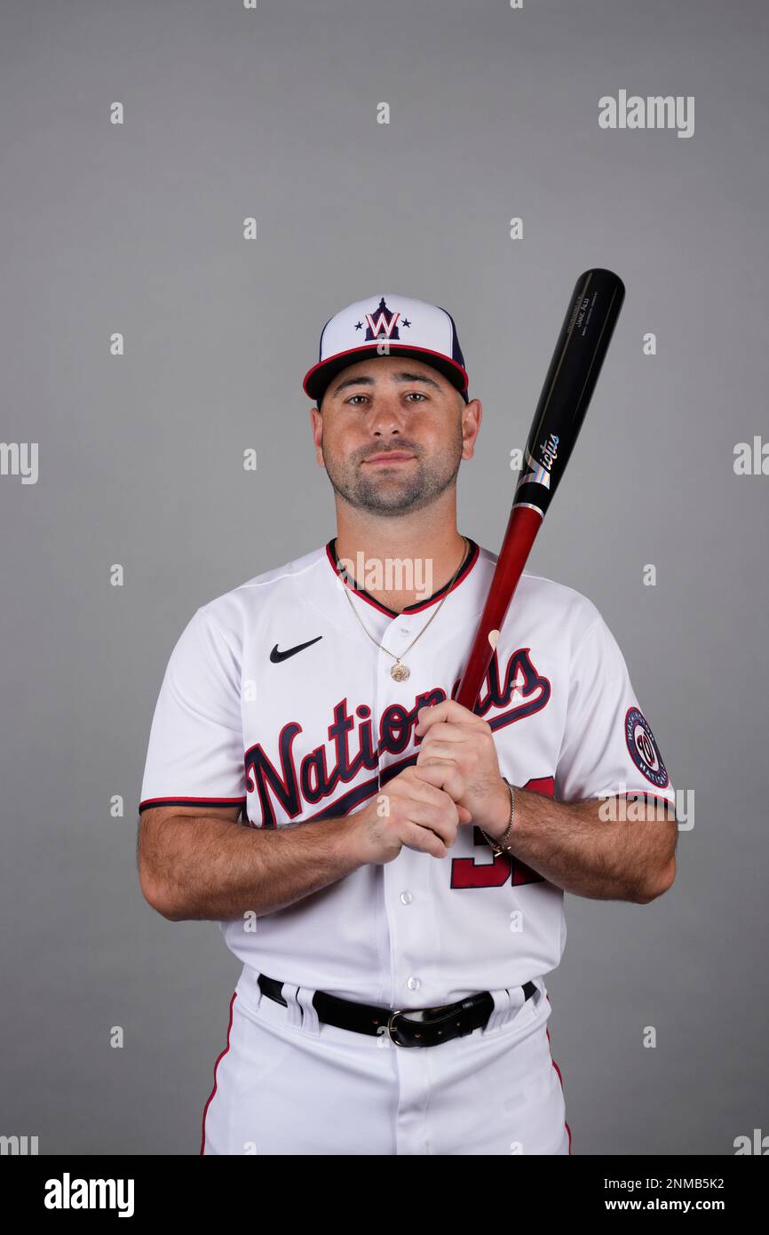 This is a 2023 photo of Jake Alu of the Washington Nationals baseball ...