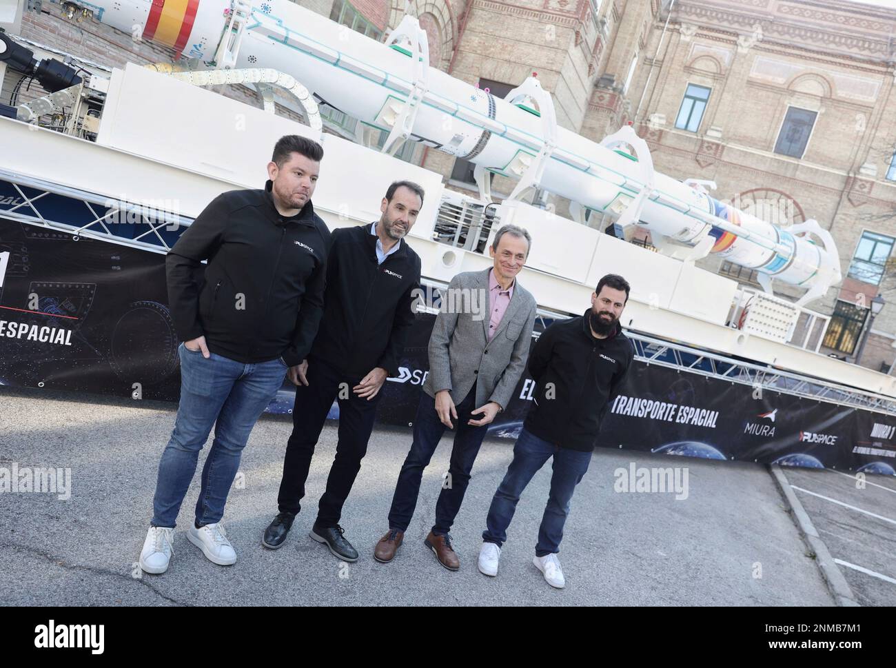 (L-R) The CEO and co-founder of the company PLD Space, Raúl Torres; the ...