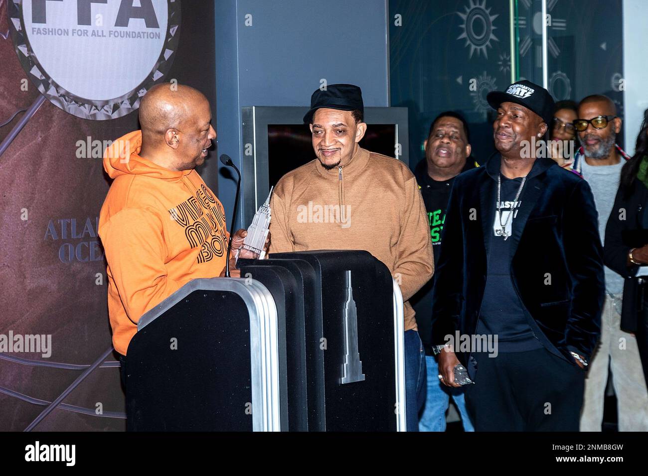 New York, NY, USA. 24th Feb, 2023. Ralph McDaniels, Kool DJ Red Alert ...
