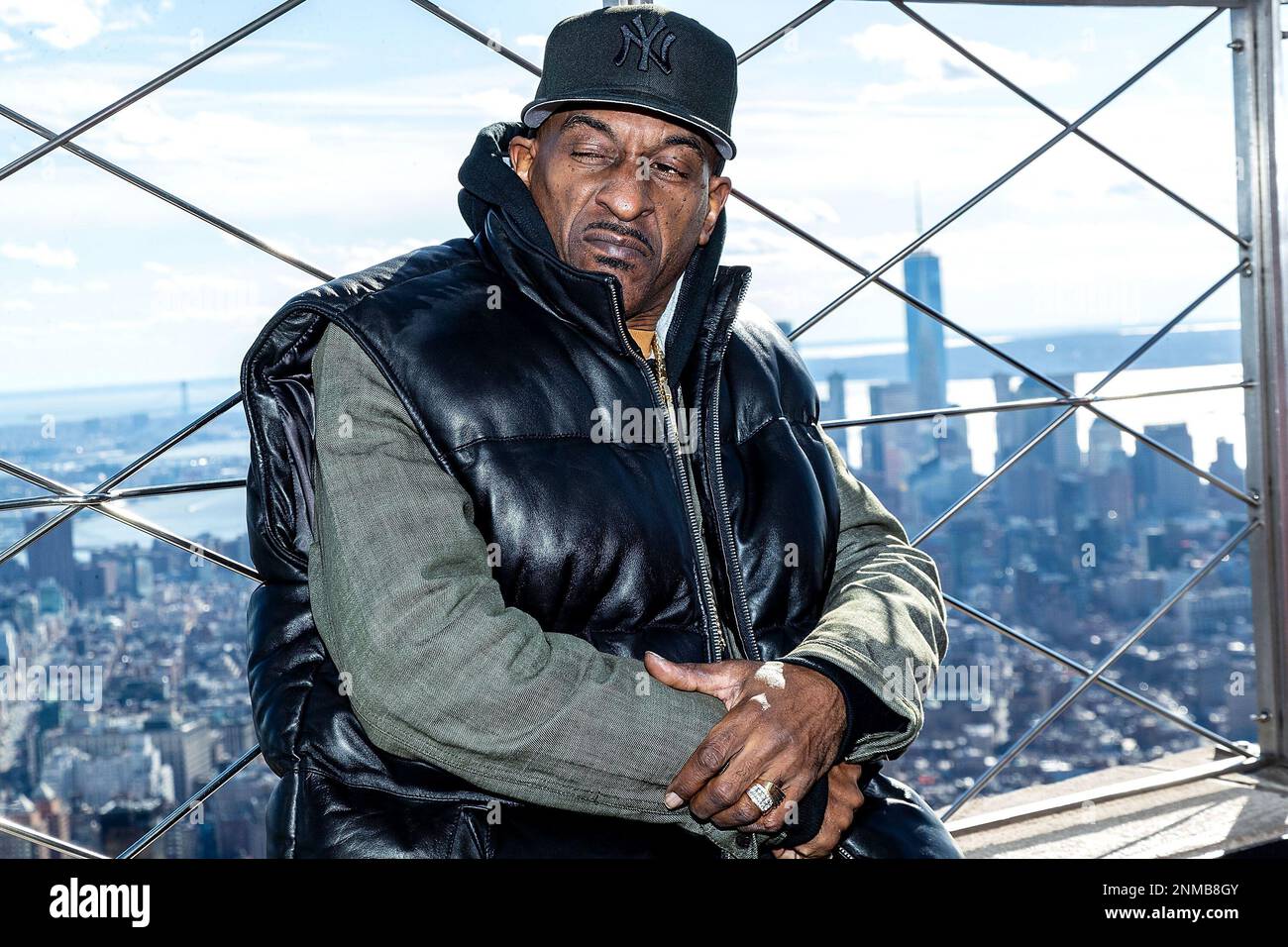 New York, NY, USA. 24th Feb, 2023. Rakim at the ceremonial lighting of ...