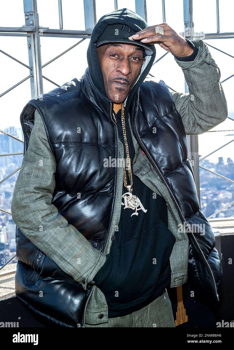 New York, NY, USA. 24th Feb, 2023. Rakim at the ceremonial lighting of ...
