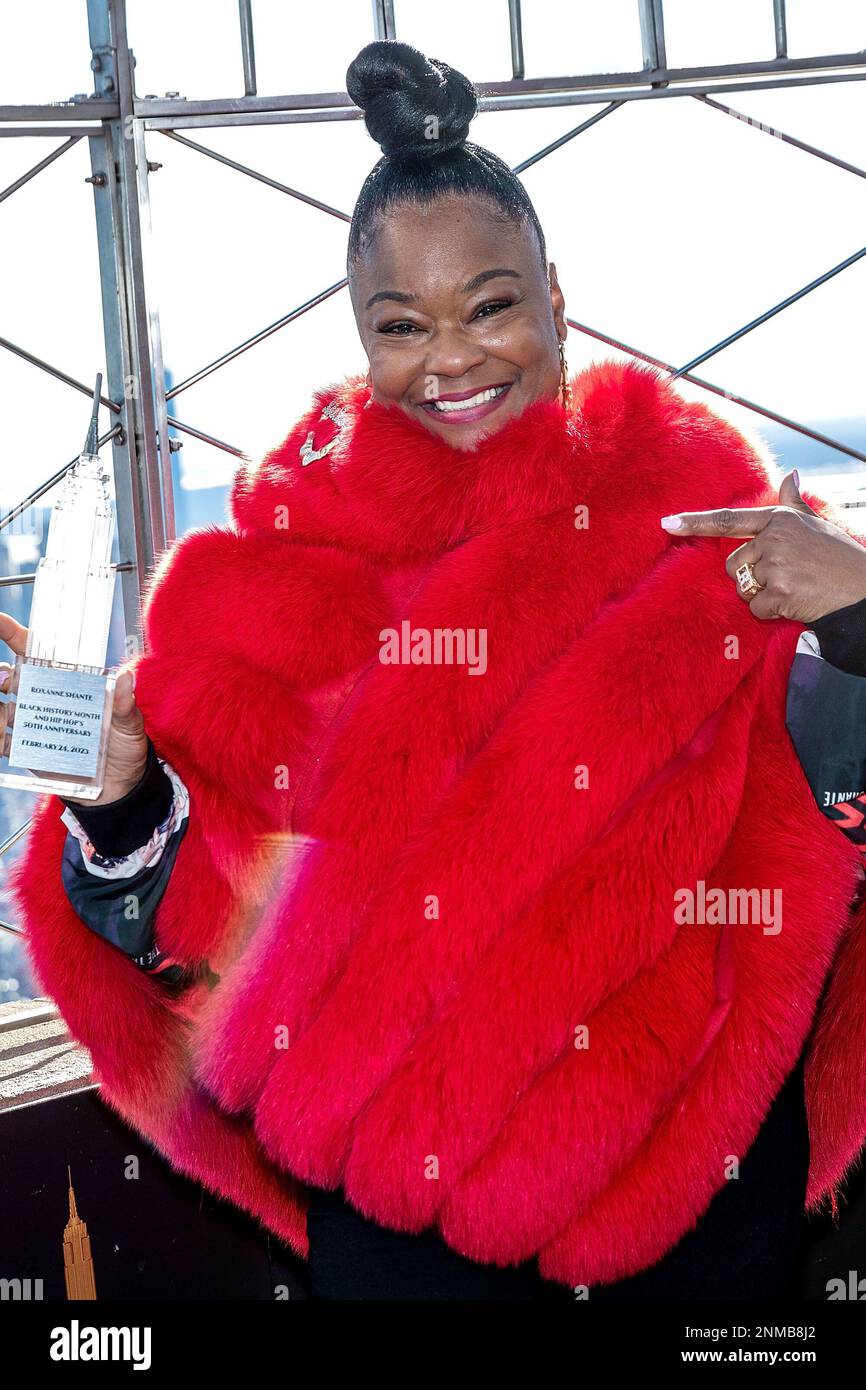 New York, NY, USA. 24th Feb, 2023. Roxanne Shante at the ceremonial ...