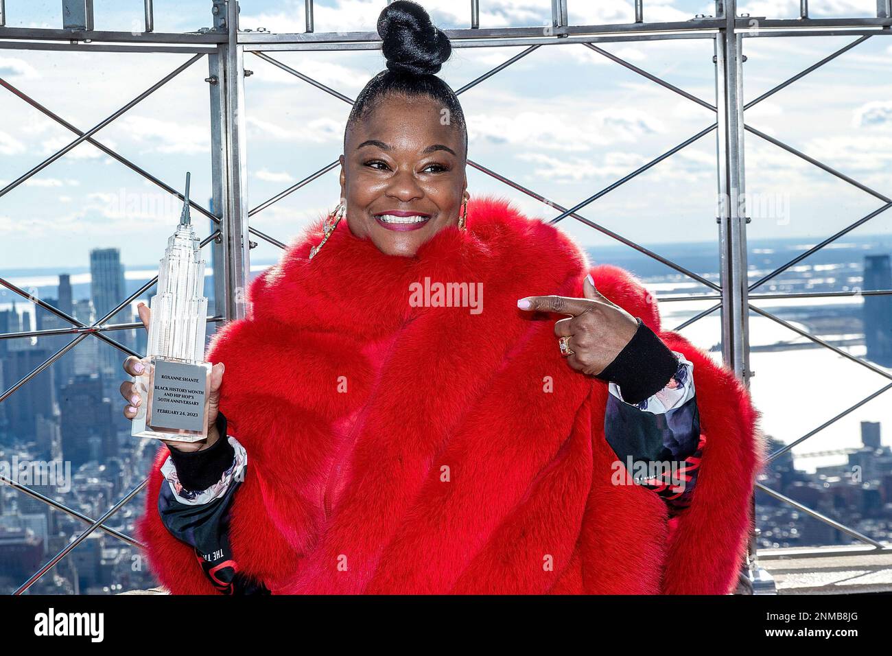 New York, NY, USA. 24th Feb, 2023. Roxanne Shante at the ceremonial ...