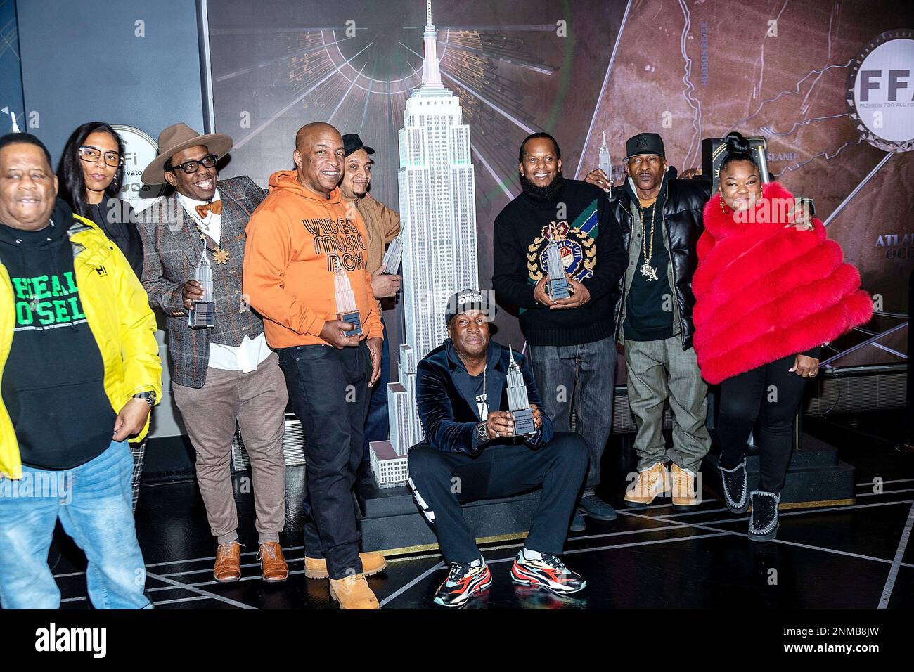 New York, NY, USA. 24th Feb, 2023. Grand Puba, guest, Buddha Stretch ...