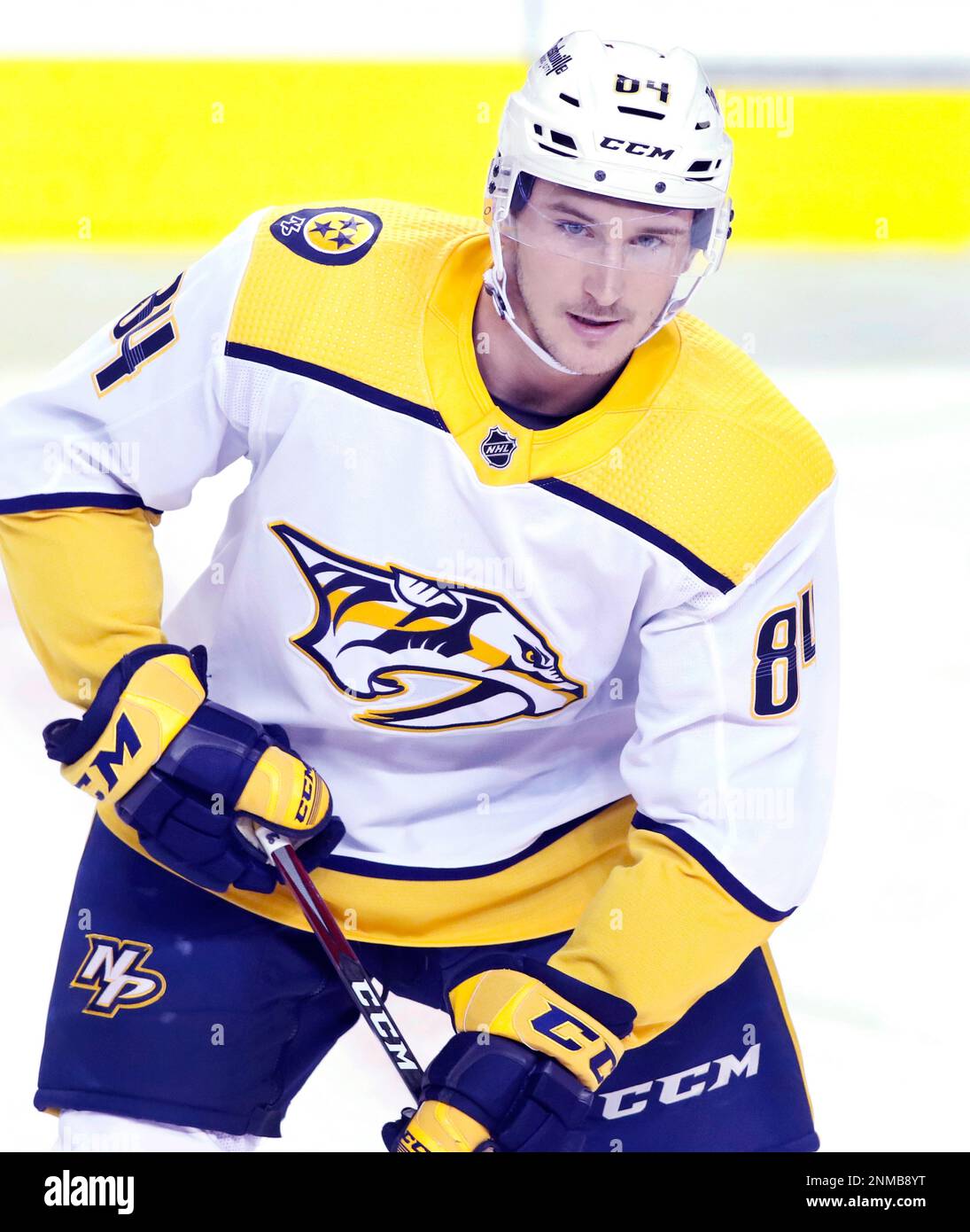 Nhl Profile Photo On Nashville Predators Player Tanner Jeannot At A