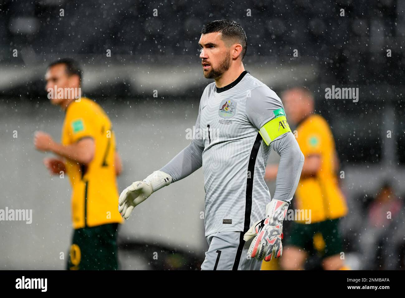 SYDNEY, AUSTRALIA - NOVEMBER 11: Mat Ryan of the Australian Socceroos ...