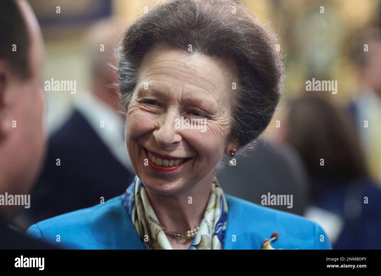 Britain's Princess Anne attends a reception for winners of the Queen's ...