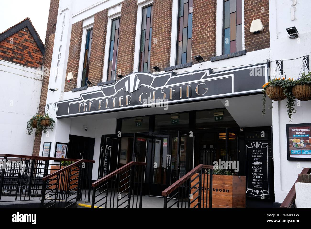 the peter cushing wetherspoon pub in whitstable town high street,kent,uk february 2023 Stock ...