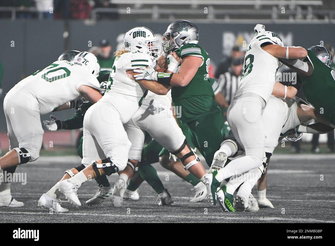 YPSILANTI, MI - NOVEMBER 09: Ohio Bobcats offensive lineman Parker ...