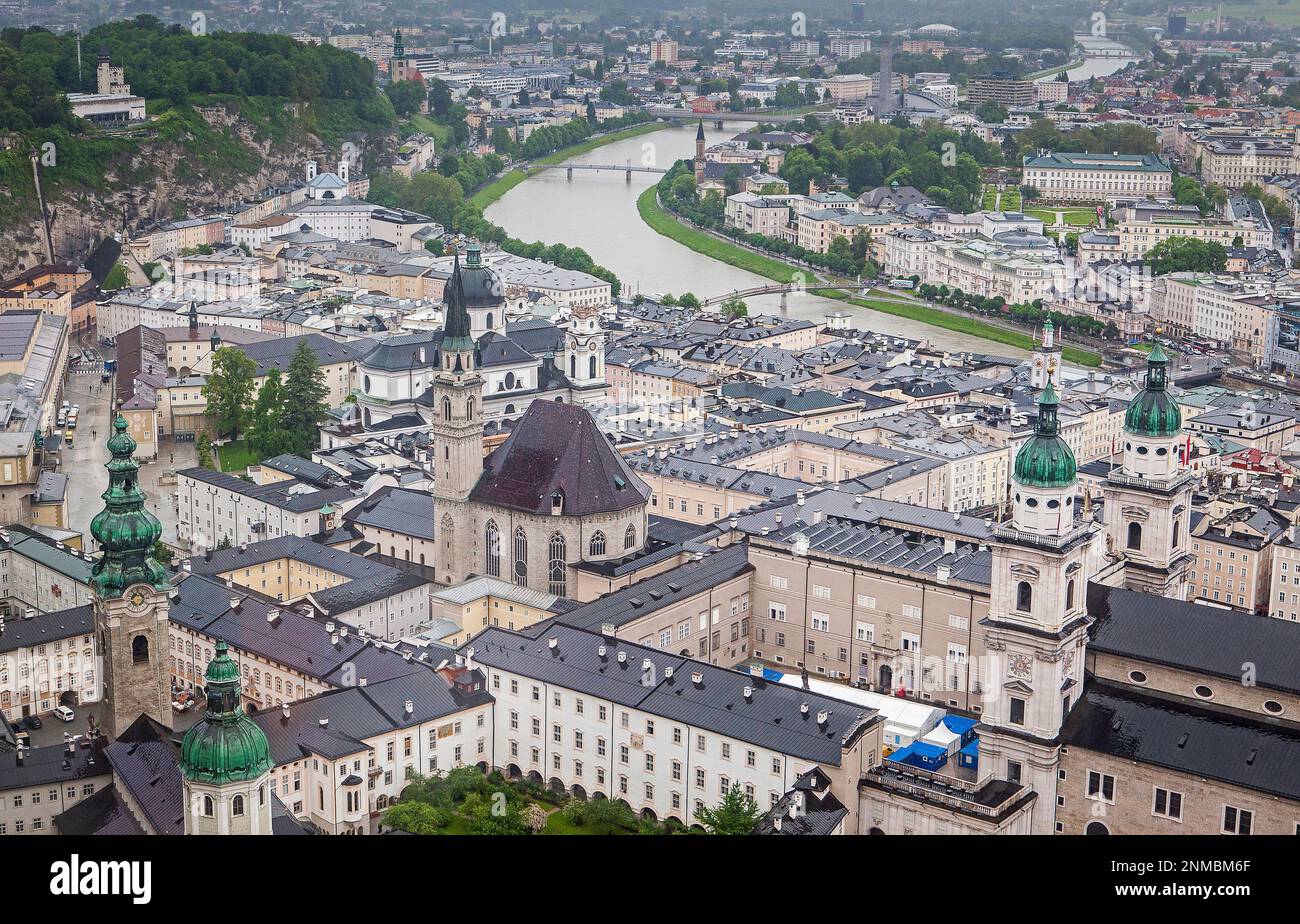 view from the Fortress Hohensalzburg, Salzburg, Austria Stock Photo - Alamy