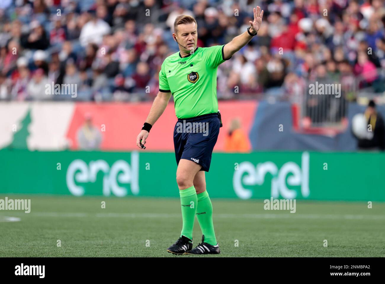 FOXBOROUGH, MA - NOVEMBER 07: Referee Alan Kelly during a match between ...
