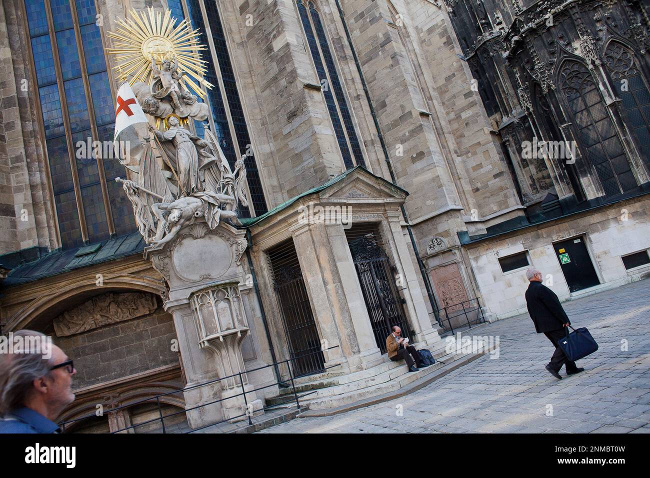 facade of St. Stephan's Cathedral,Vienna, Austria, Europe Stock Photo ...