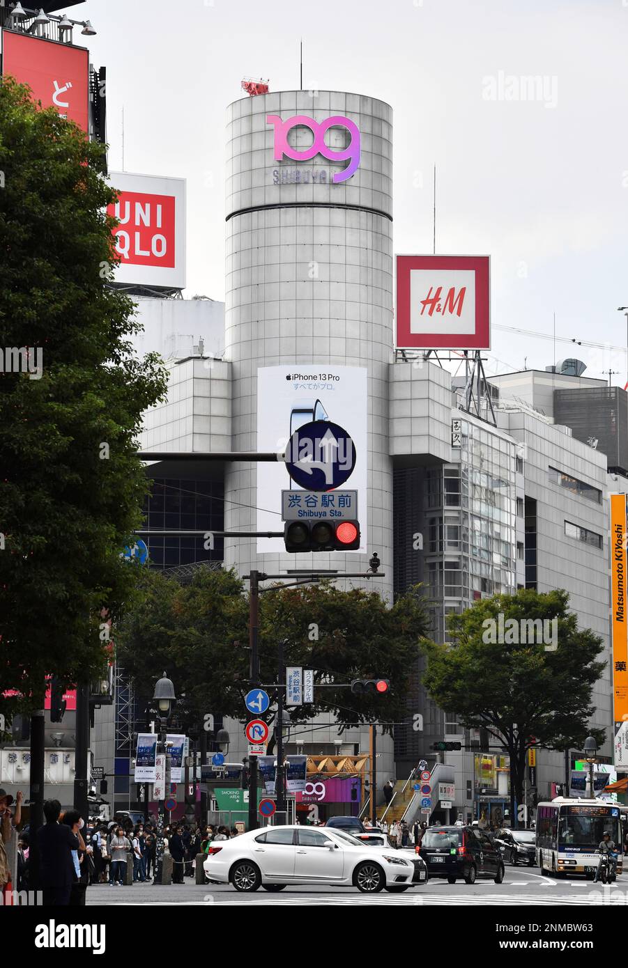A picture taken on Oct. 15, 2021shows SHIBUYA 109 (Ichi-maru-kyū) ,a ...