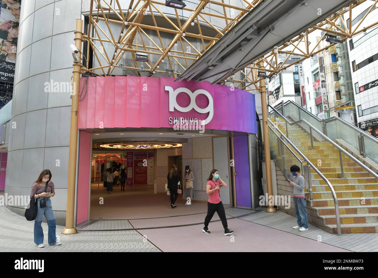 A picture taken on Oct. 15, 2021shows SHIBUYA 109 (Ichi-maru-kyū) ,a ...