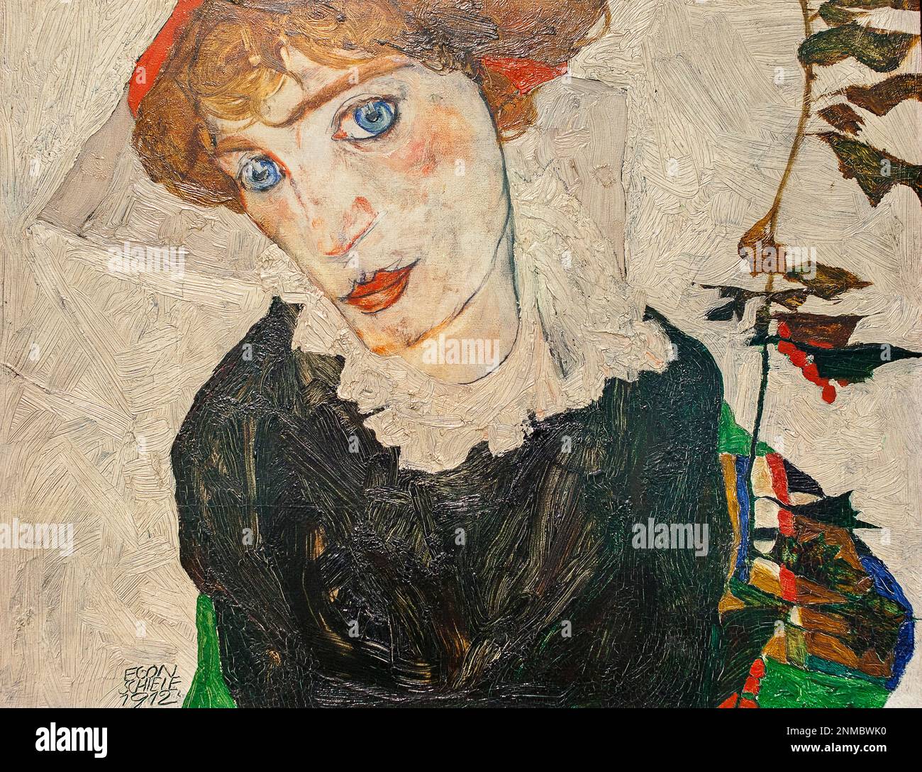 portrait of Wally Neuzil,oil on canvas,Egon Schiele,Leopold Museum ...
