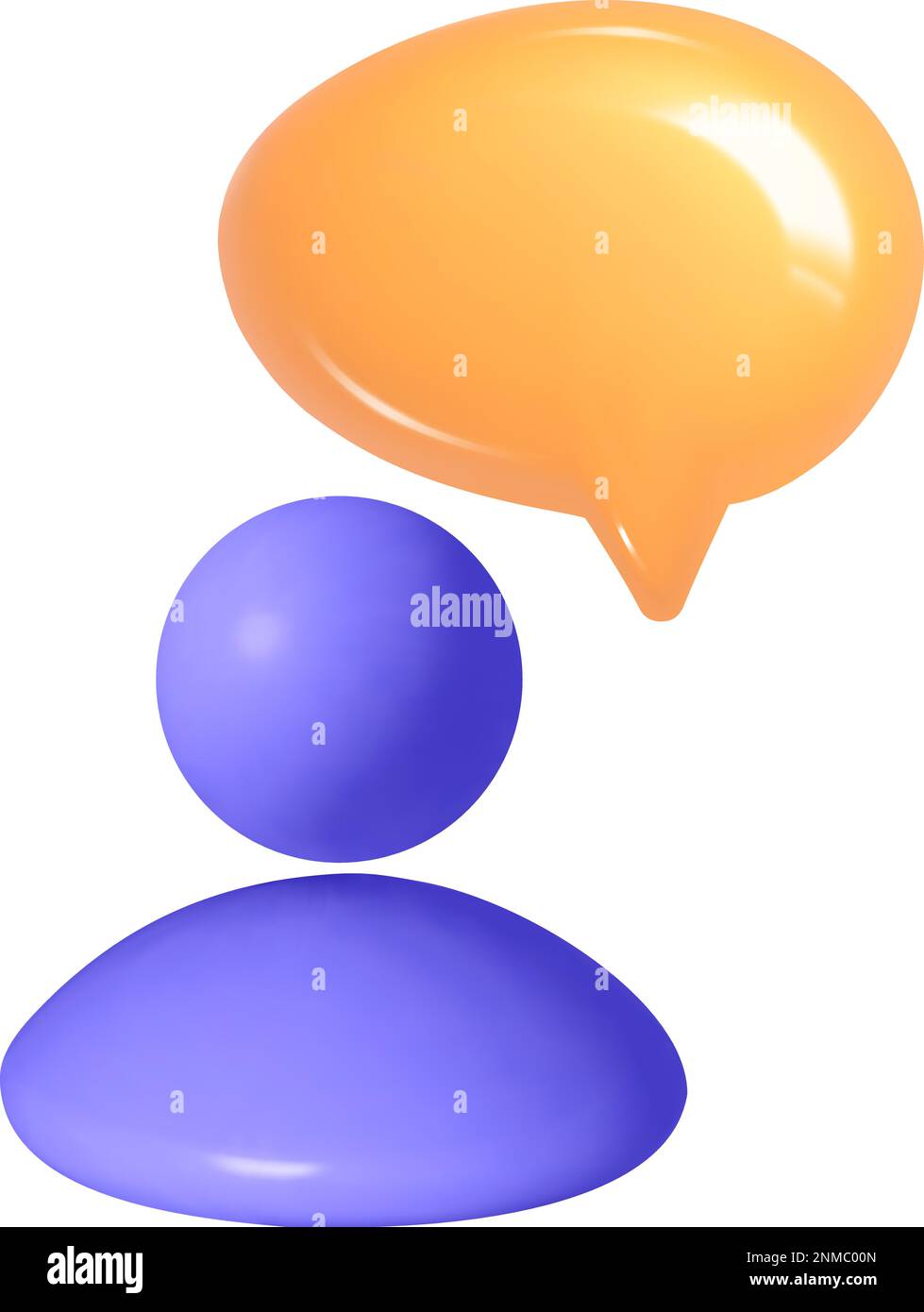 3d man speak Stock Vector Images - Alamy