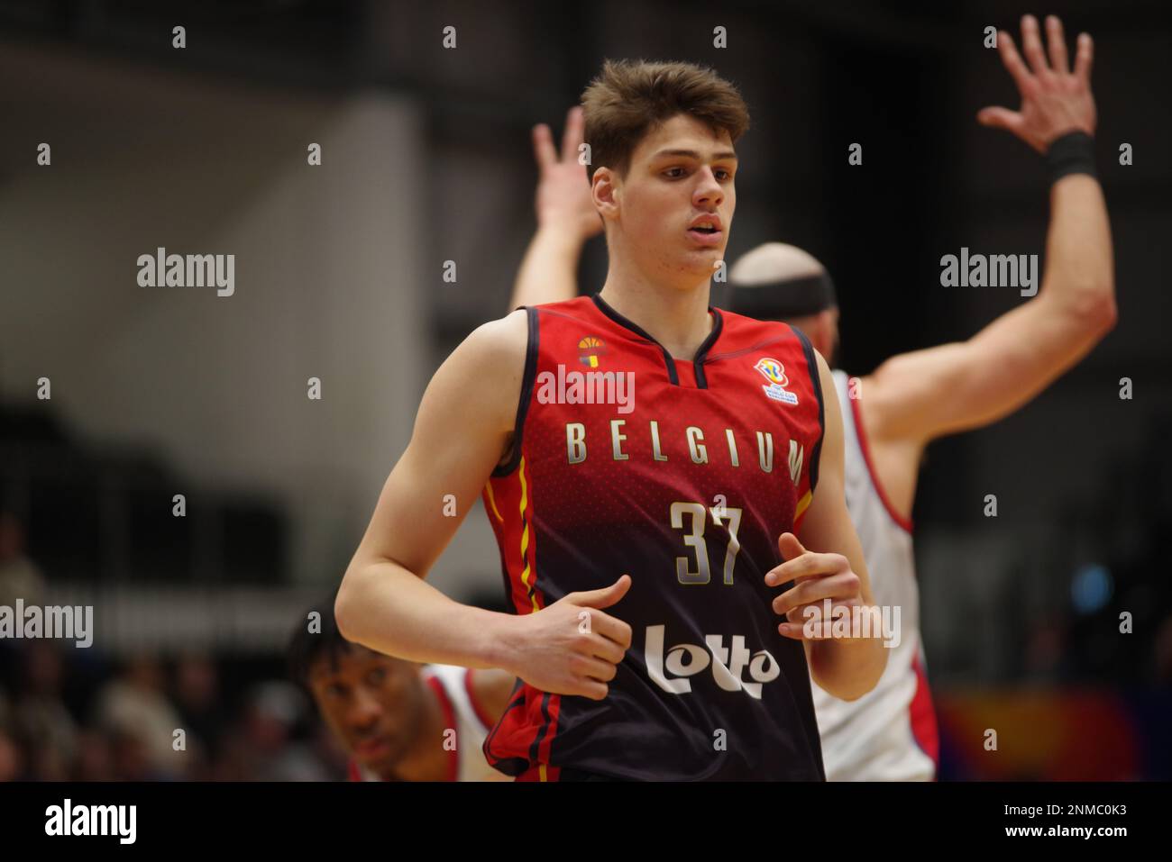 Newcastle upon Tyne, England, 24 February 2023. Xander Pintelon playing ...
