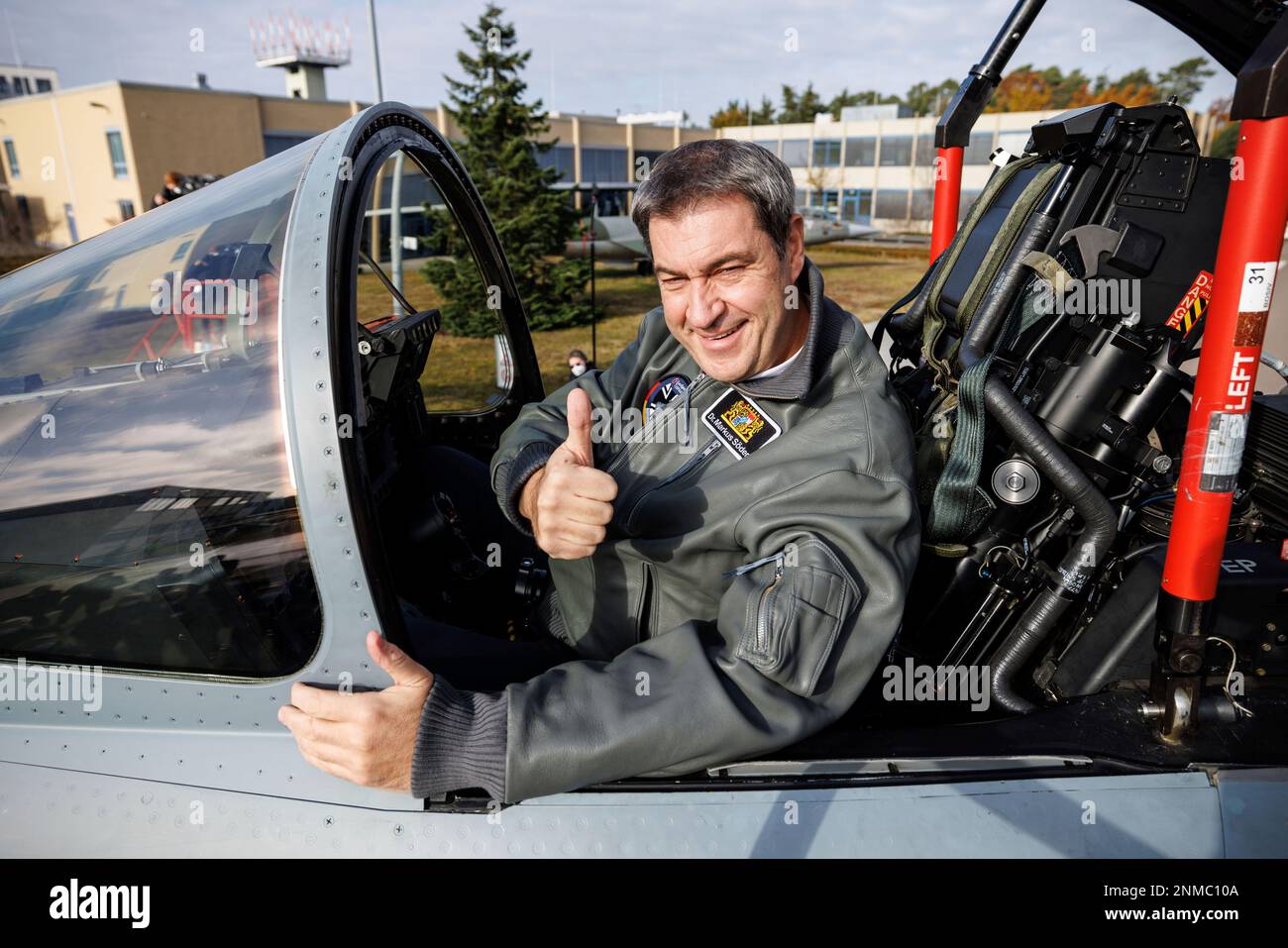 Markus Soeder, CSU party leader and Minister-President of Bavaria, sits ...
