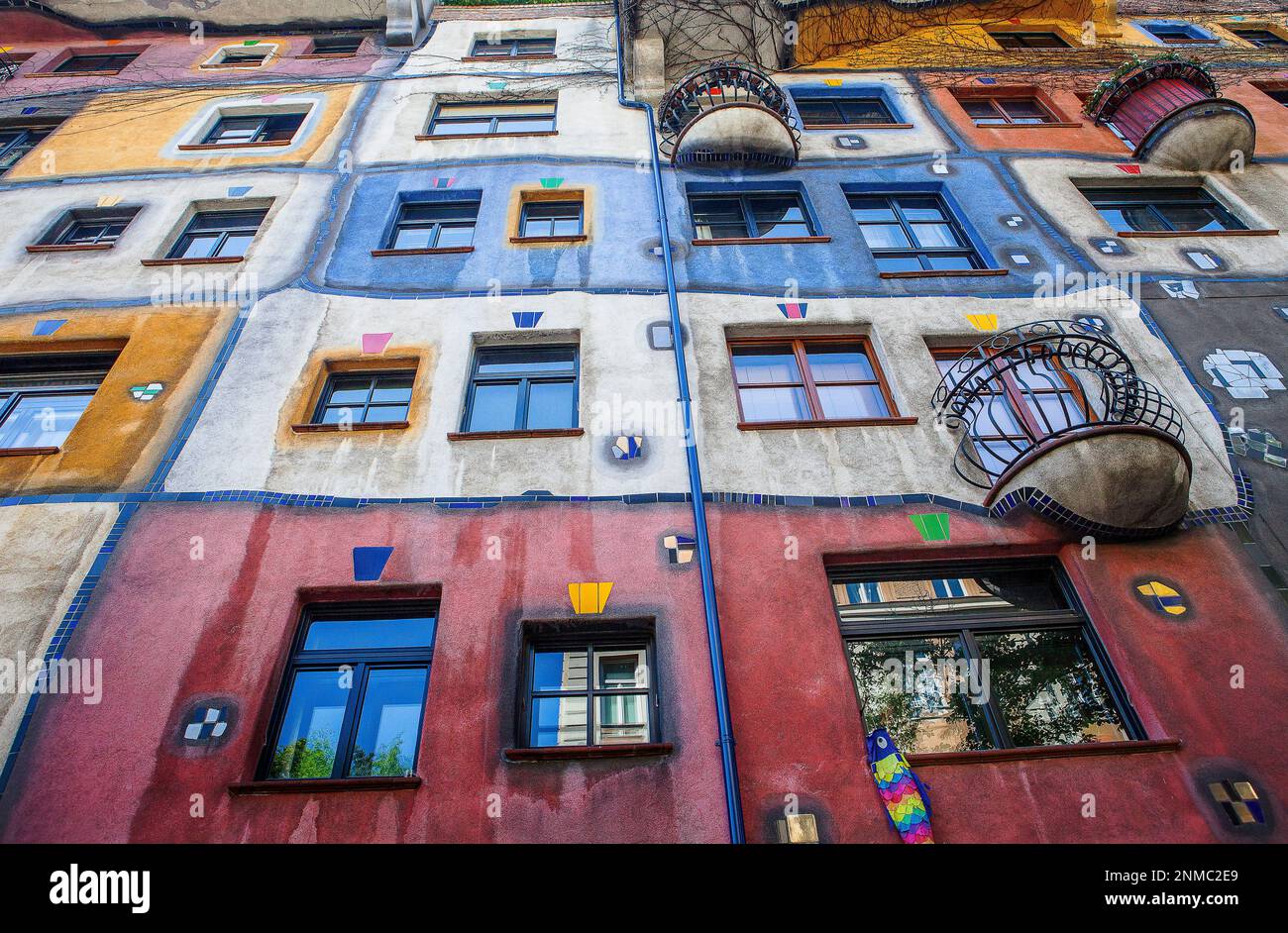 Hundertwasser Haus a residential apartment building designed by ...