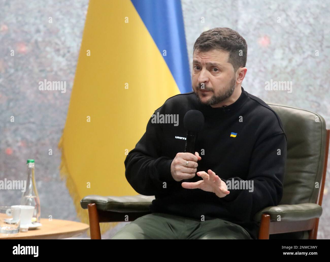 Non Exclusive: KYIV, UKRAINE - FEBRUARY 24, 2023 - President of Ukraine ...