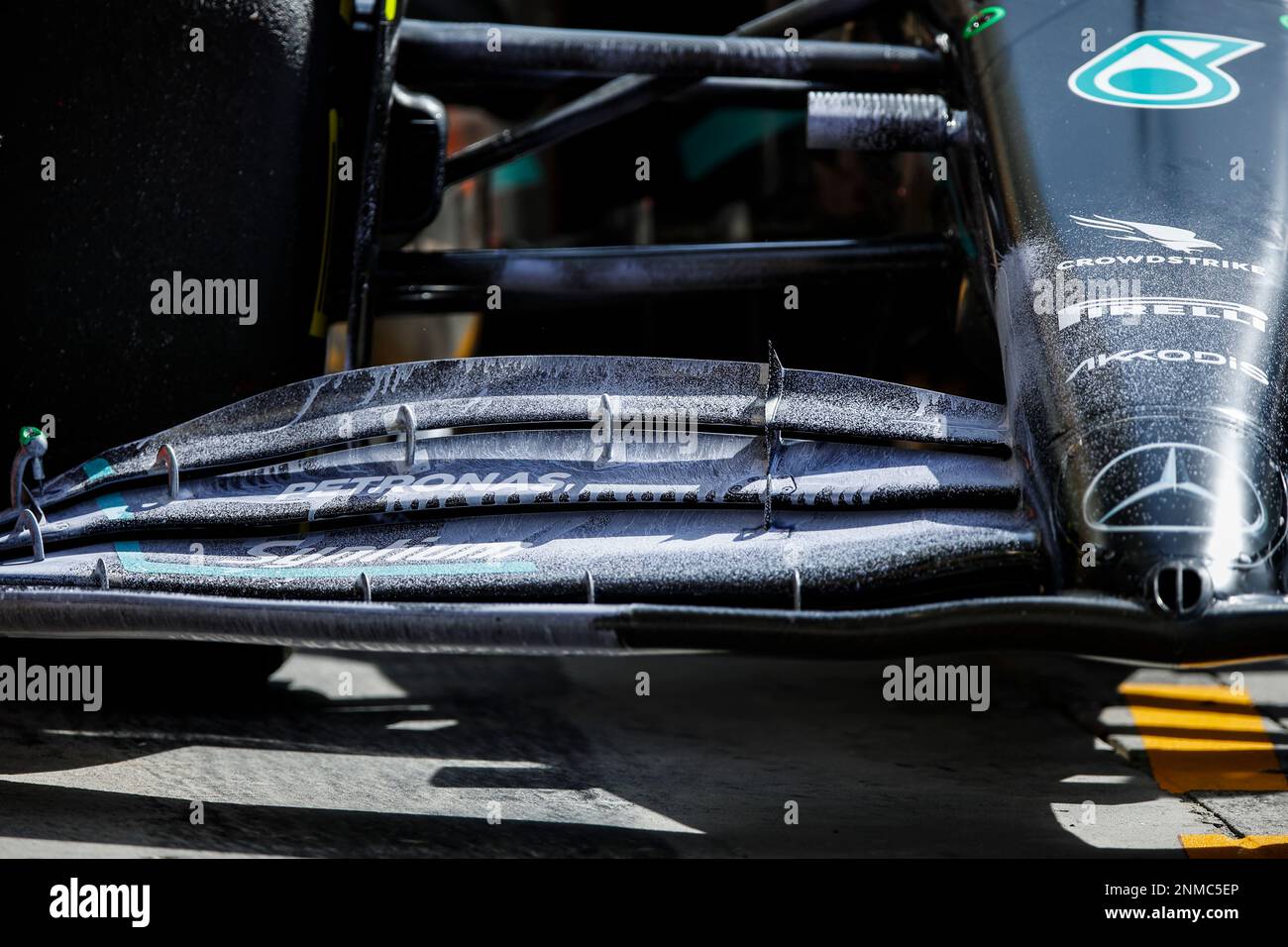 Mercedes AMG F1 Team W14, mechanical detail aerodynamism front wing ...