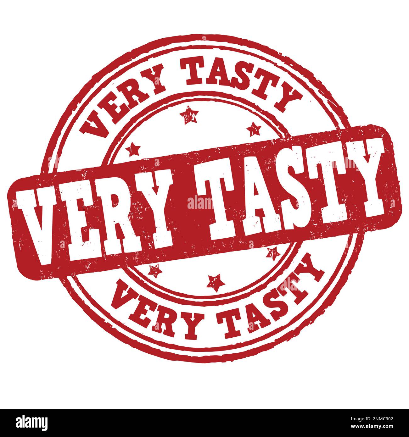 Very tasty grunge rubber stamp on white background, vector illustration ...