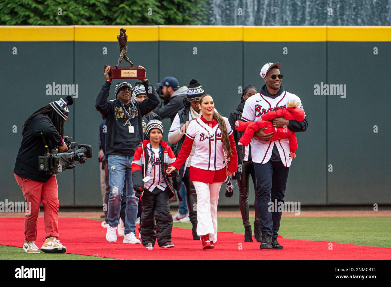 ATLANTA, GA - NOVEMBER 05: World Series MVP, Jorge Soler and his family ...