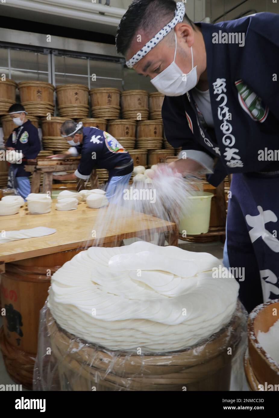 Senmaizuke, Japanese pickles of turnip (white turnip / Brassica rapa ...