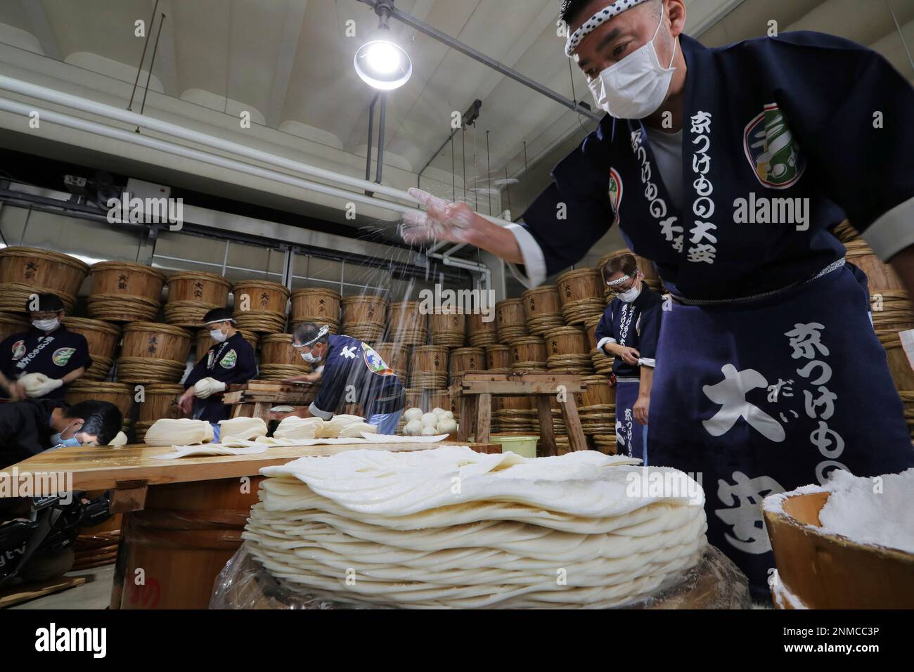 Senmaizuke, Japanese pickles of turnip (white turnip / Brassica rapa ...