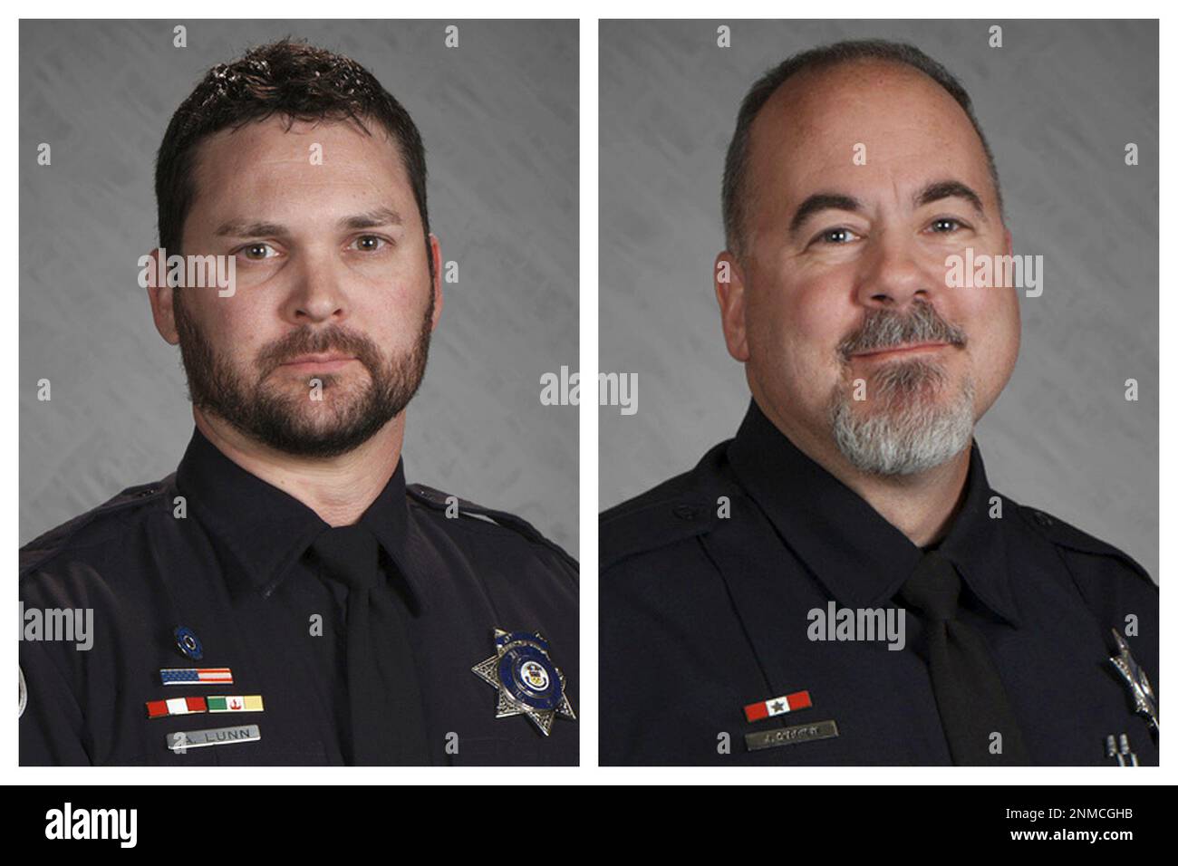This combination of photos released by the Boulder County Sheriff's ...