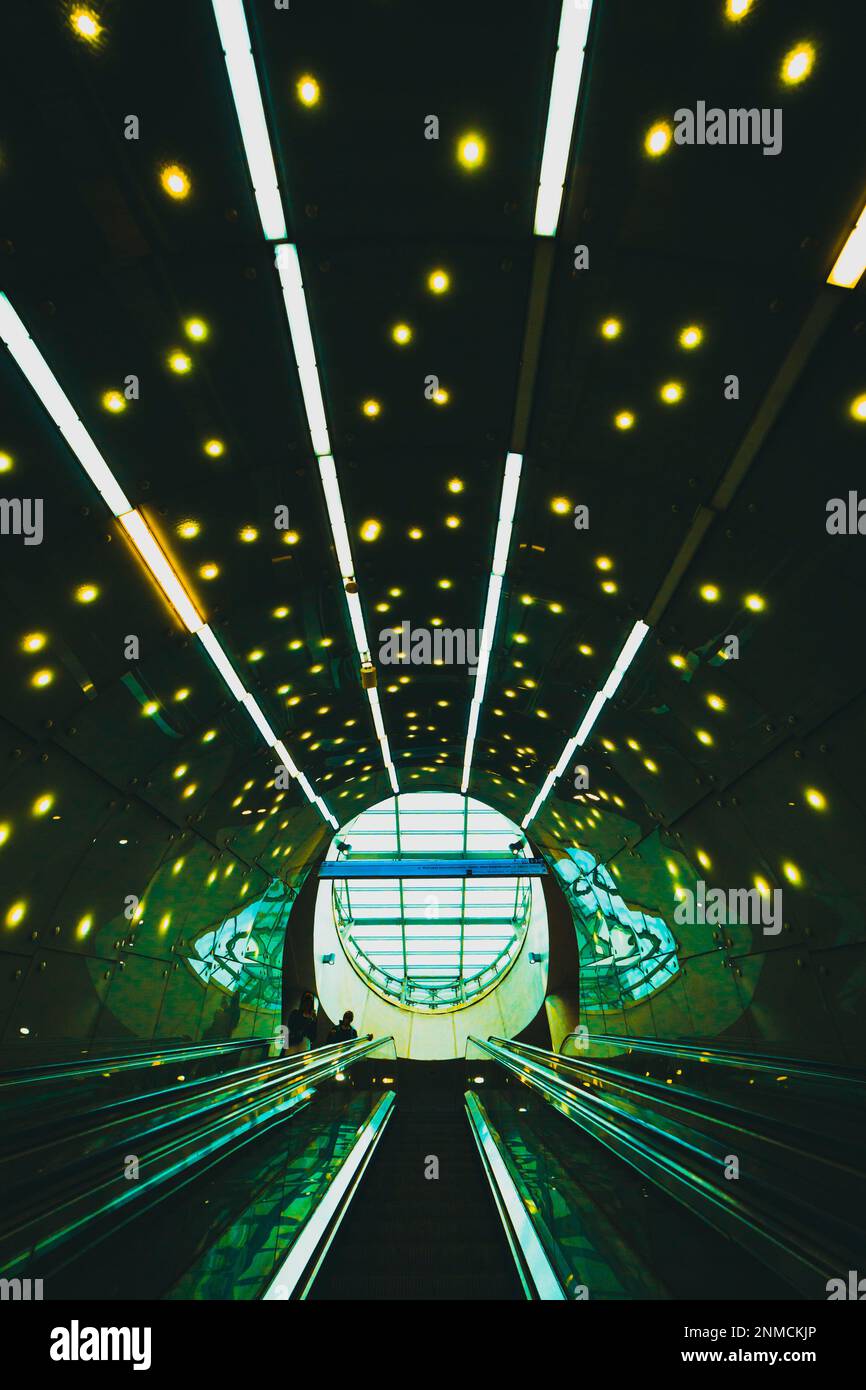 modern architecture of the metro station Stock Photo - Alamy