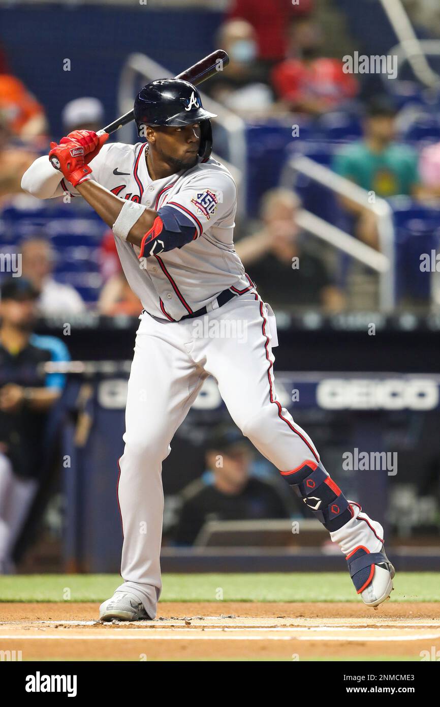 Atlanta Braves Jorge Soler during a game against the Miami Marlins ...