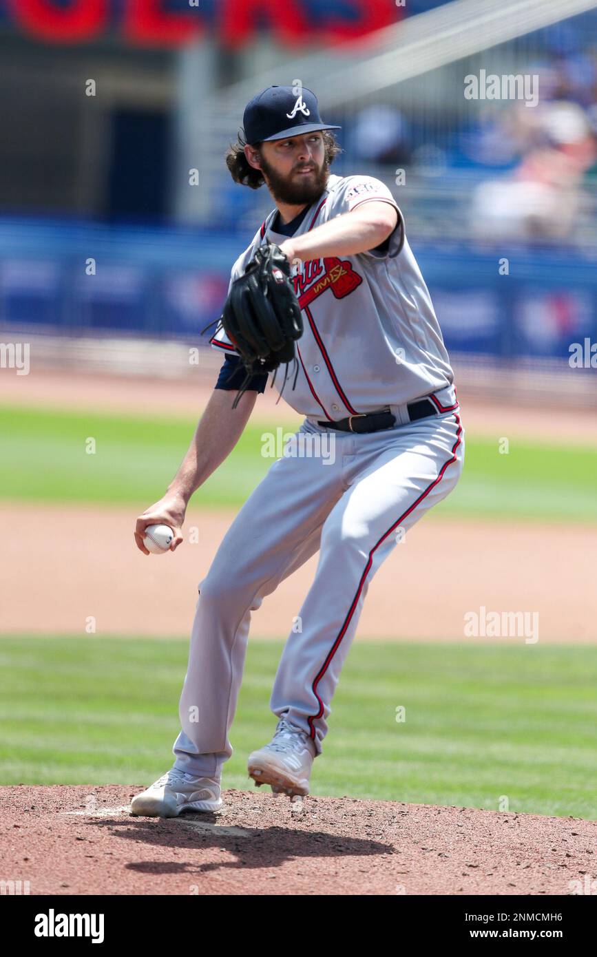 Atlanta Braves Ian Anderson during a game against the Toronto BlueJays ...