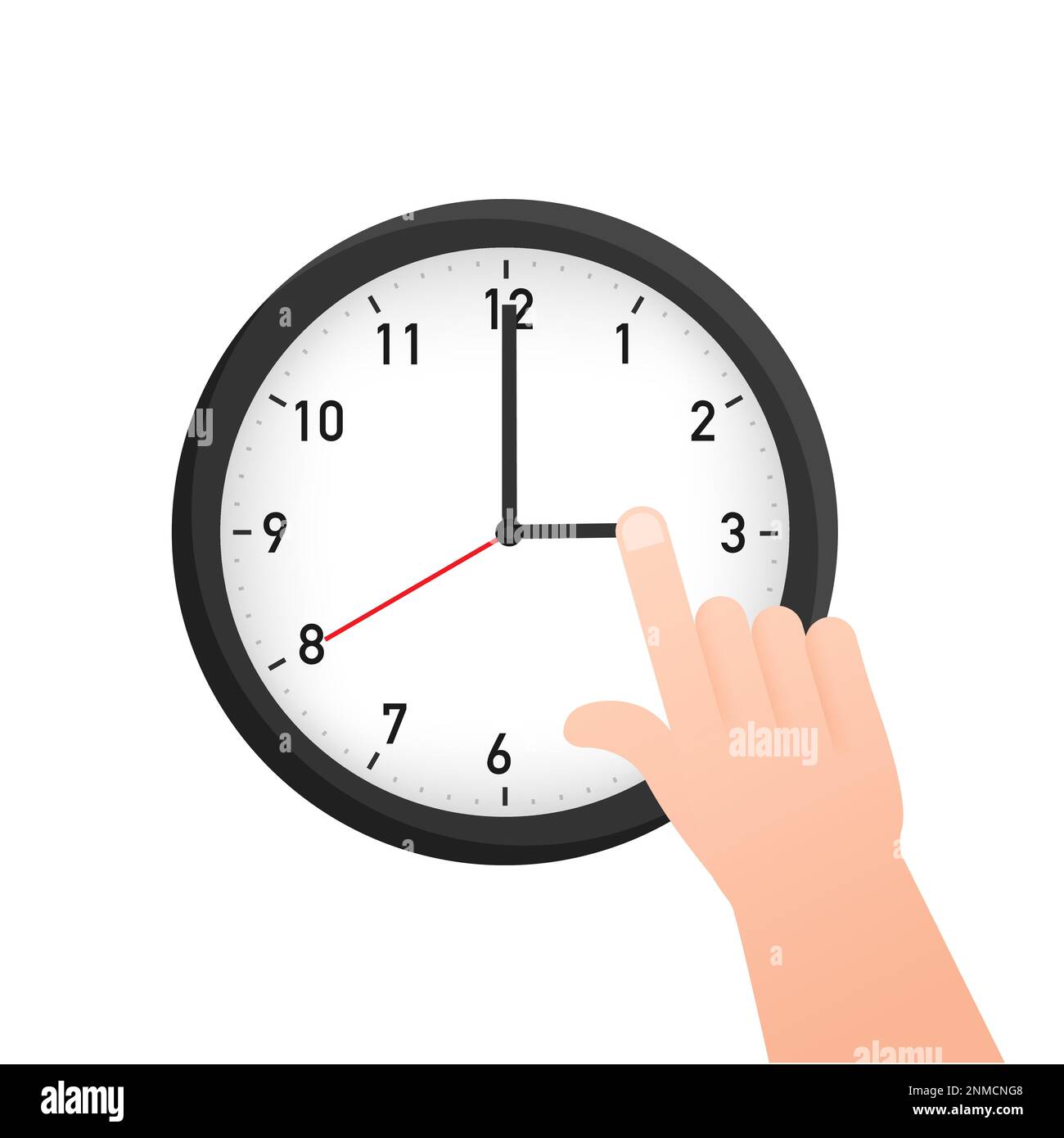 Children pointing clock hi-res stock photography and images - Alamy