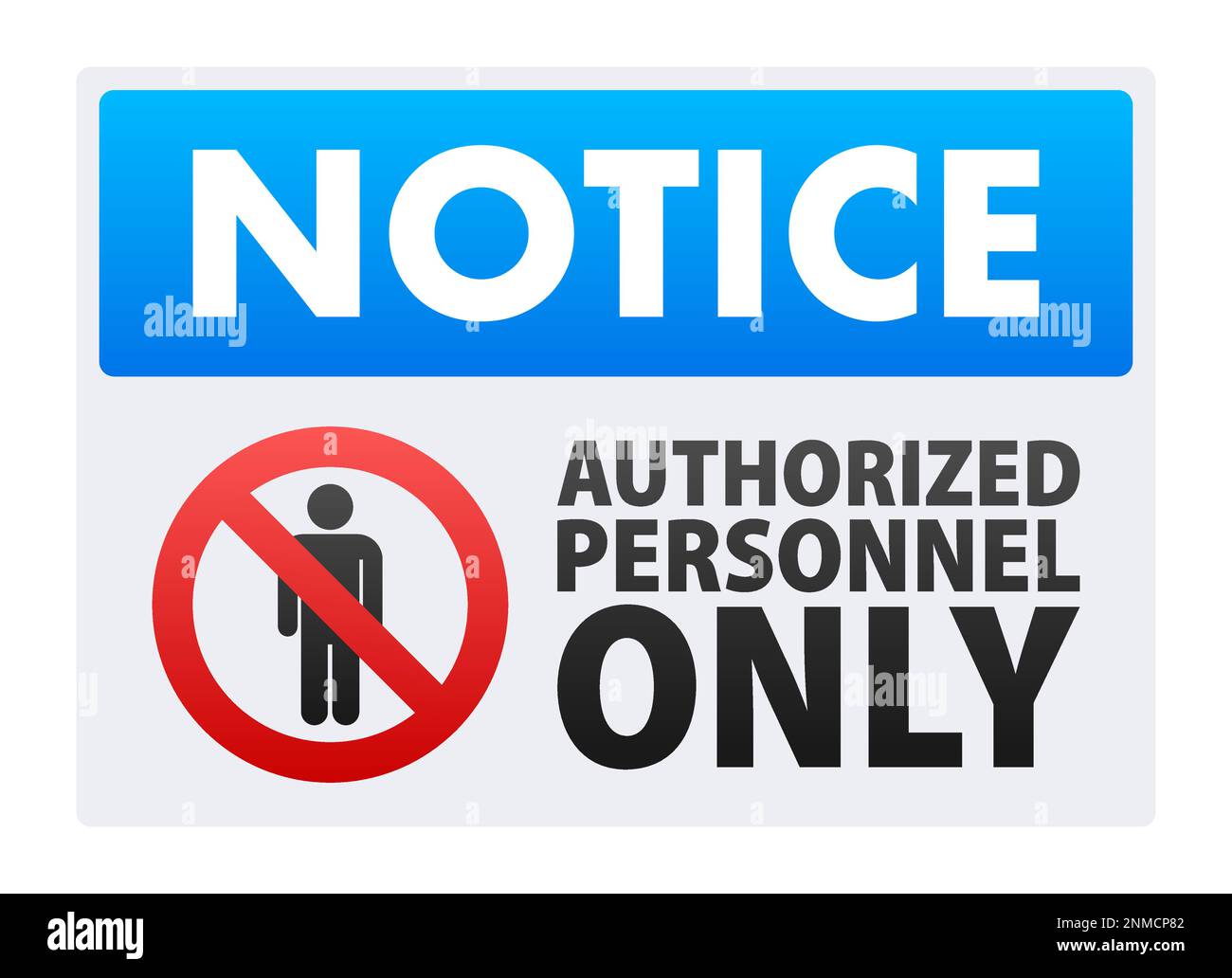 Notice Authorized Personnel Only sign. Personnel Only. Vector stock ...