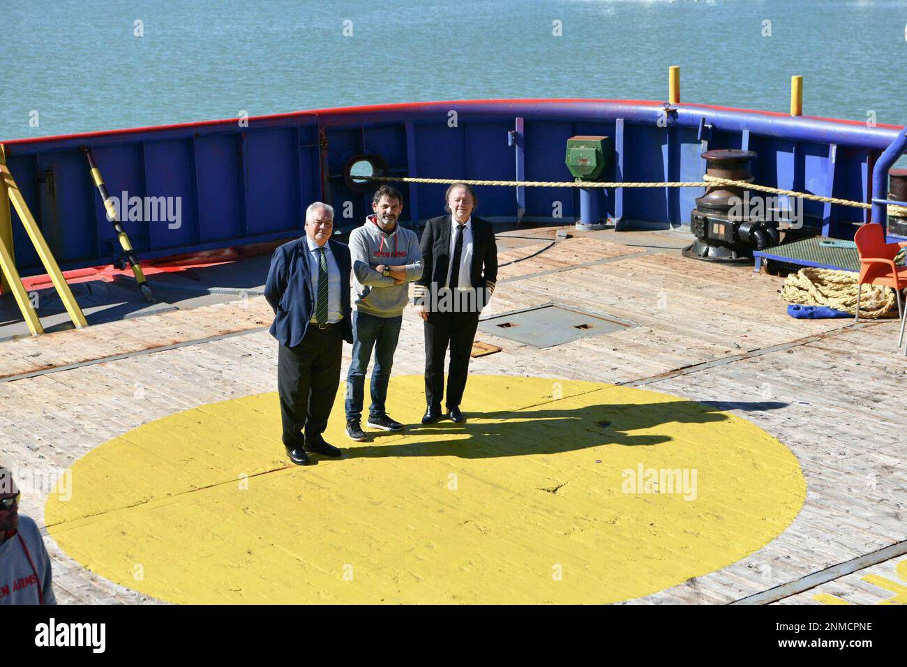 (L-R) The lawyer specialized in maritime law Jaime Larrucea; the ...
