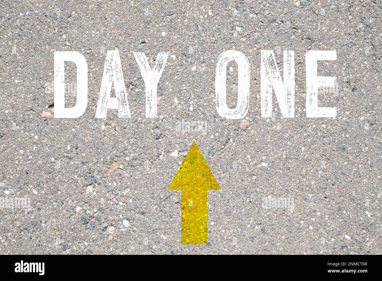 One day or day one. You decide. printed on old typewriter Stock Photo ...