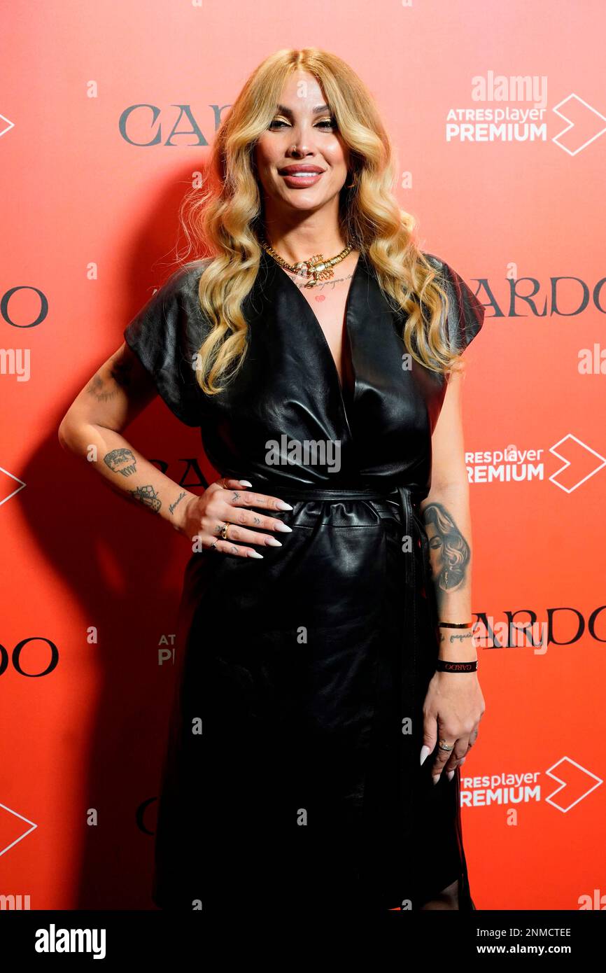 Daniela Santiago attends the premiere of the new TV series 'Cardo', on ...