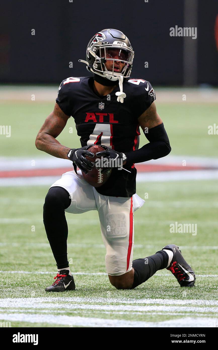 ATLANTA, GA - OCTOBER 31: Tajae Sharpe #4 of the Atlanta Falcons during ...