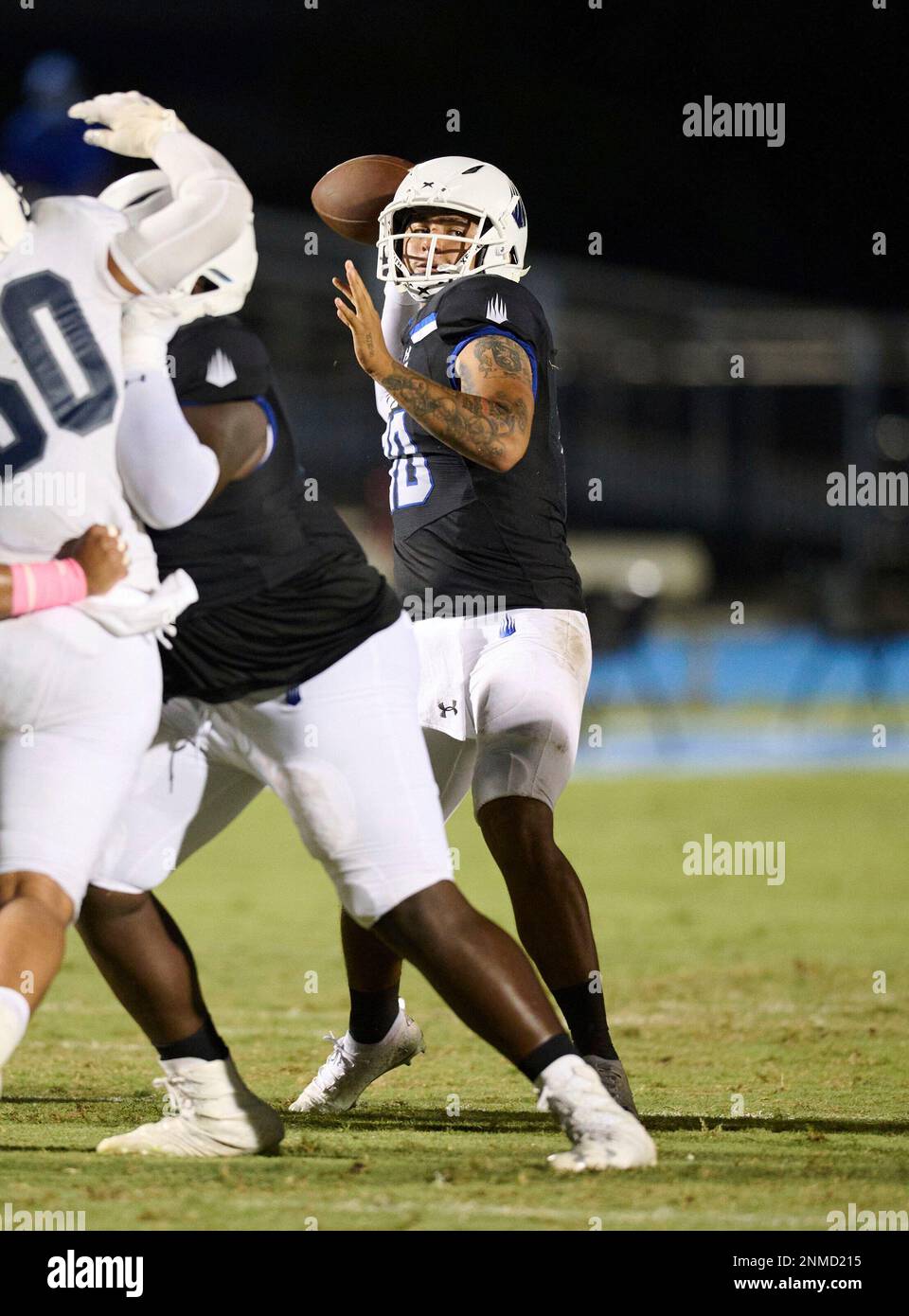 IMG Academy Ascenders quarterback AJ Duffy (10) passes during a varsity ...