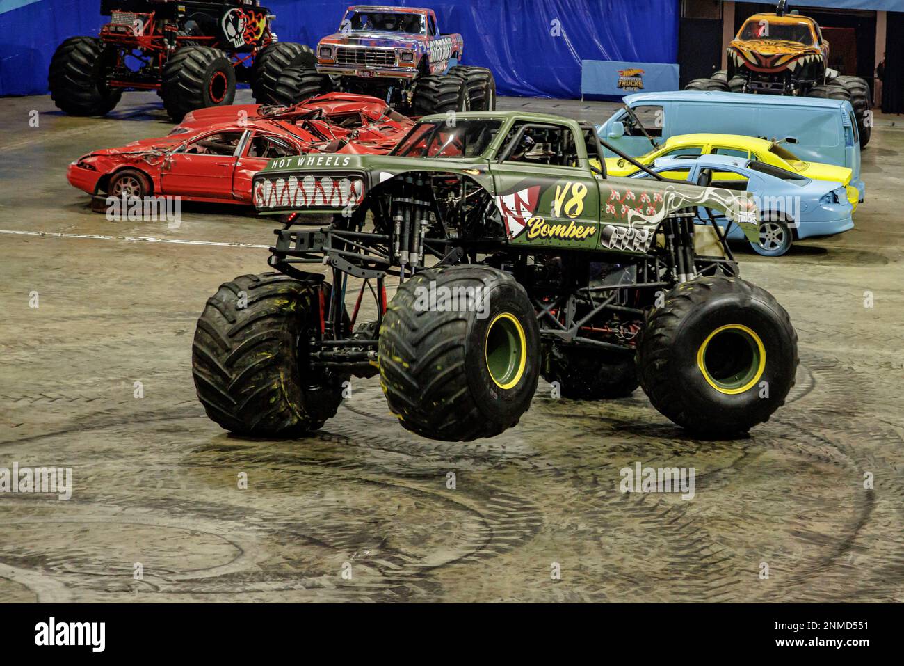 NORFOLK, VA - OCTOBER 31: Monster Truck V8 Bomber™ driven by Jo Cypher ...