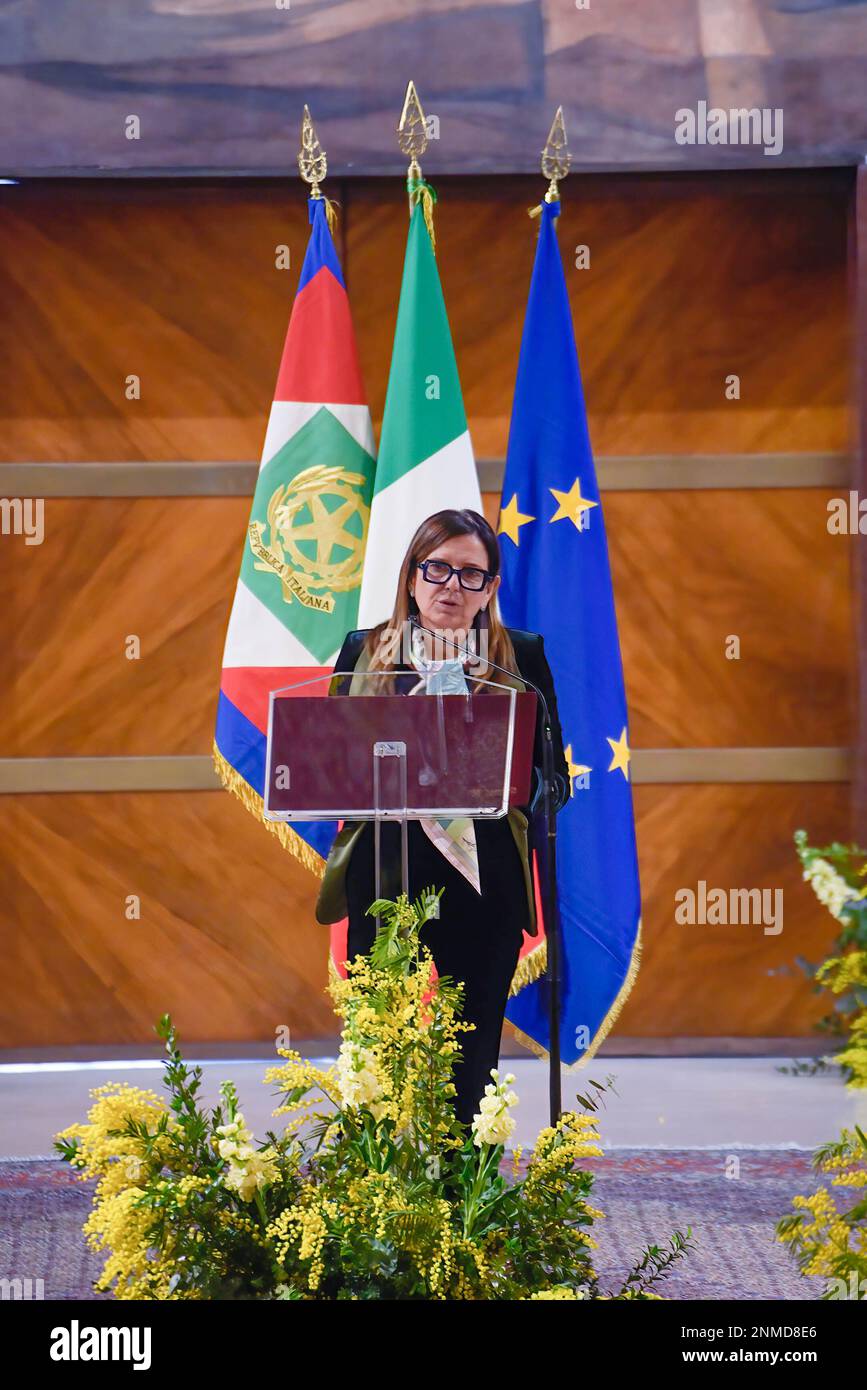 Rome, Italy. 24th Feb, 2023. Antonella Polimeni, rector of the La ...