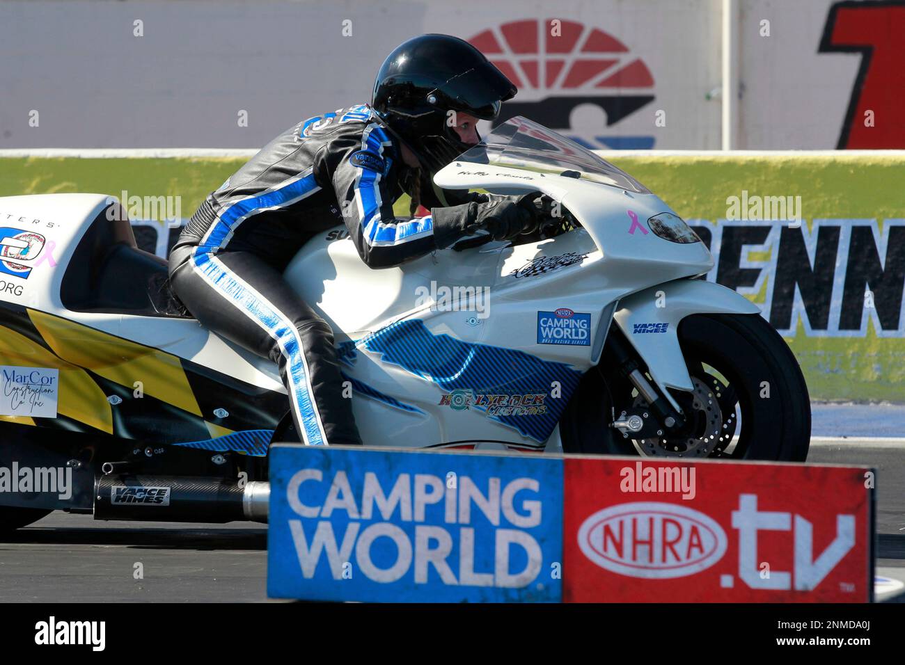 LAS VEGAS, NV - OCTOBER 30: Kelly Clontz (1981 PSM) Suzuki TL NHRA Pro ...